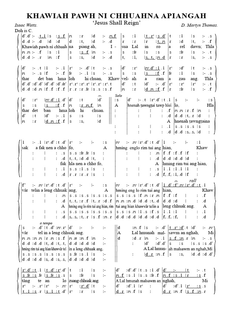 Khawiah Pawh Ni Chhuahna Apiangah | PDF
