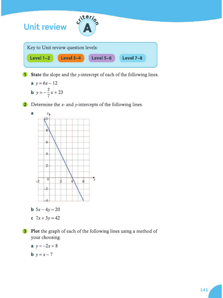 Linear Relationship Revision | PDF