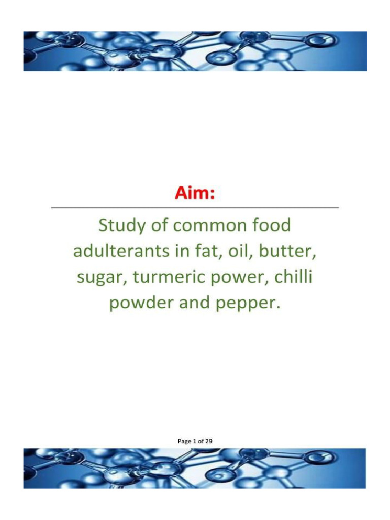 Chemistry Project | PDF