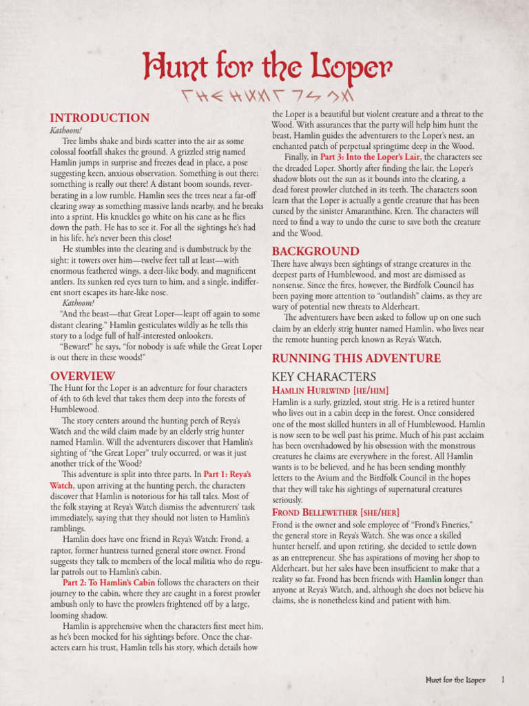 HWT Book Chapter3 Tales HuntfortheLoper | PDF | Hunting