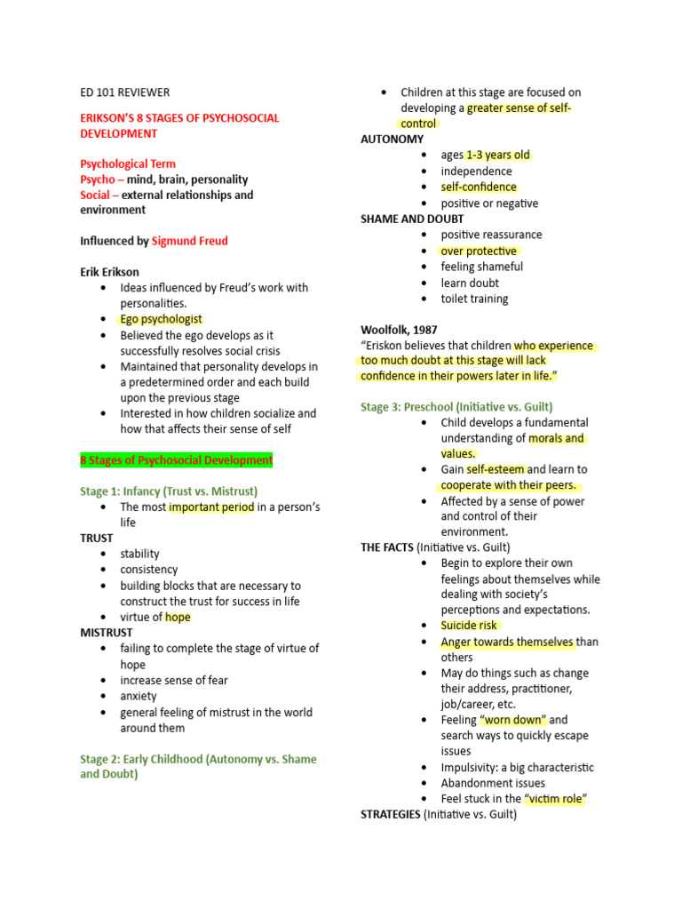 Ed 101 Reviewer | PDF | Learning | Motivation