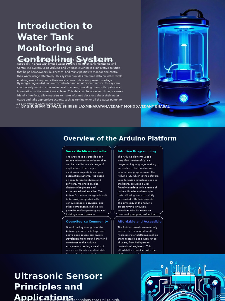 Introduction To Water Tank Monitoring and Controlling System | PDF ...