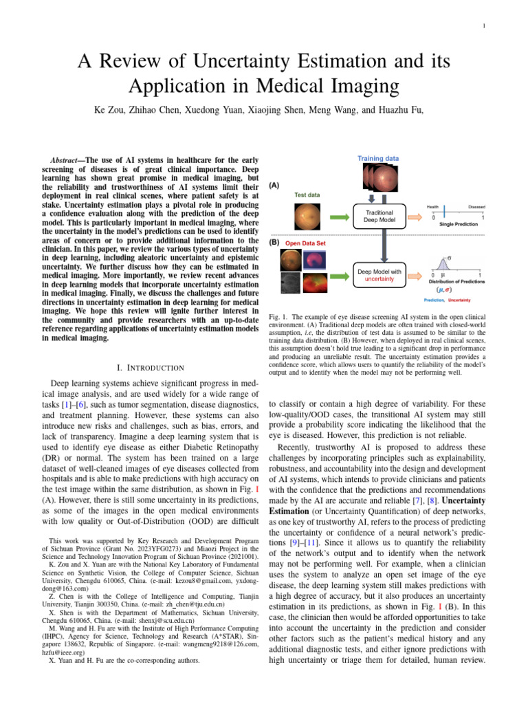 A Review of Uncertainty Estimation and its Application in Medical ...