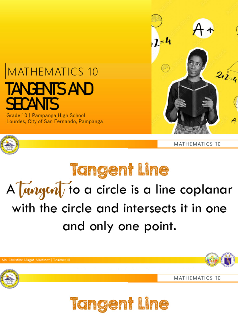15 Tangents and Secants | PDF | Tangent | Circle
