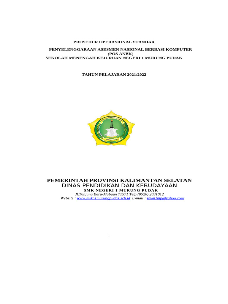 Pos Anbk 2021-2022 (Annisa) | PDF
