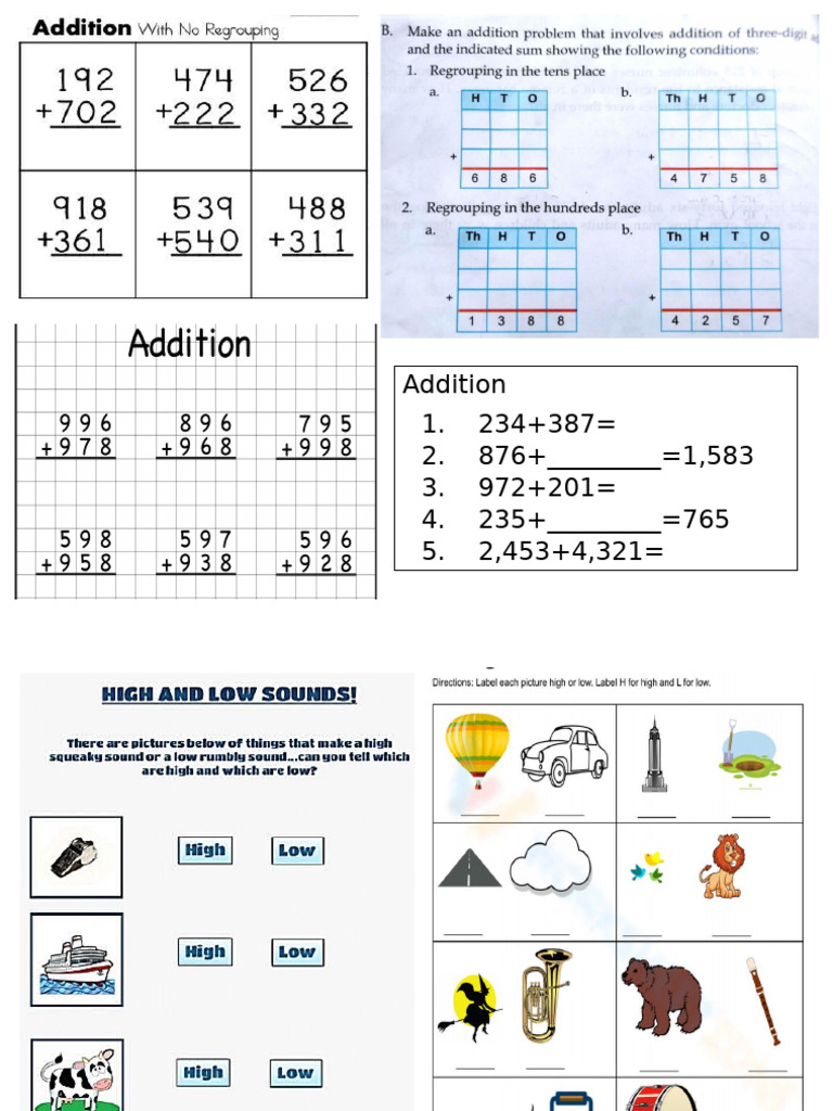 Allie Math Add Mapeh Music H&L | PDF
