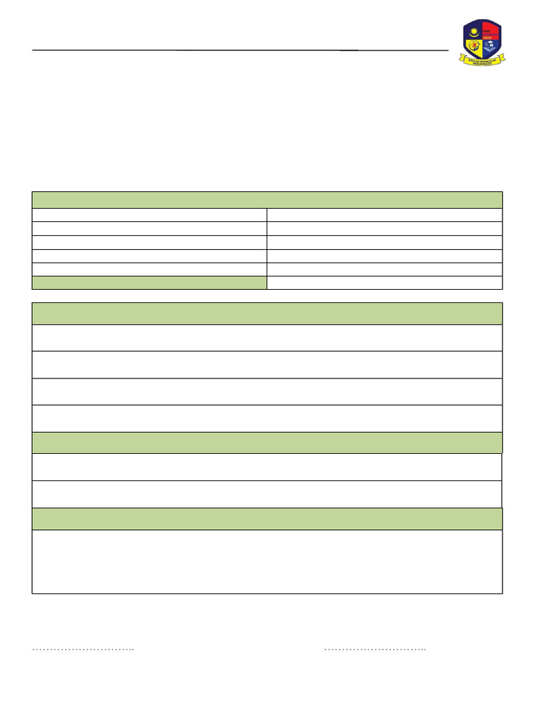 Laporan Aktiviti Kokurikulum 2024 | PDF