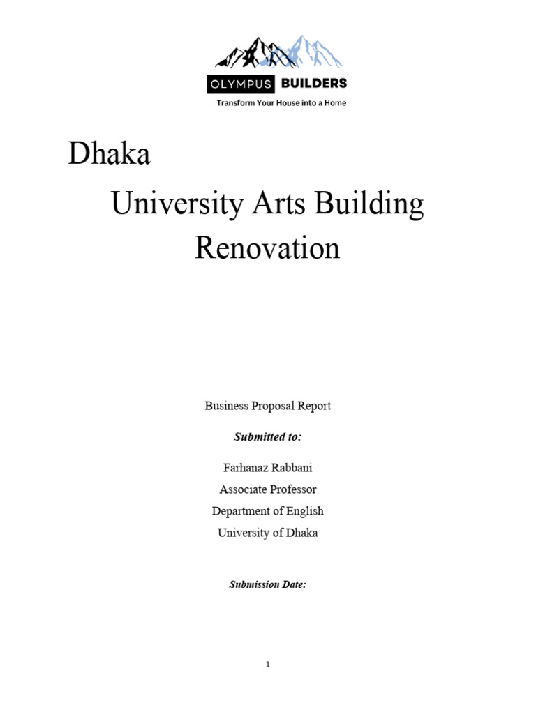 Report On Renovation of Arts Building | PDF | Paint | Color