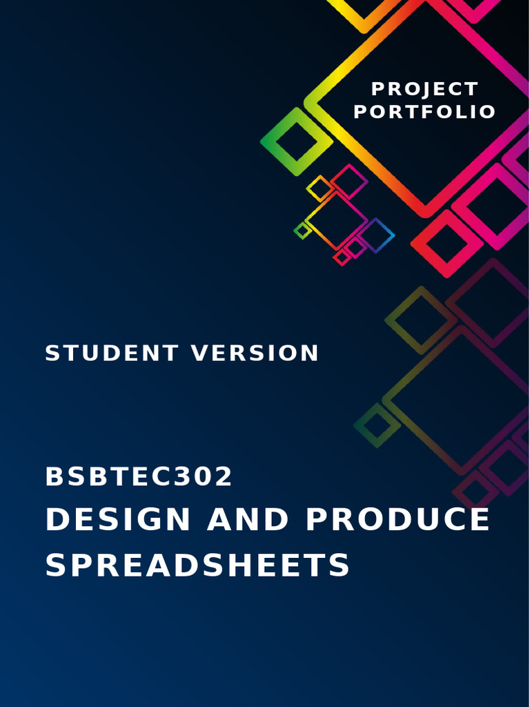 BSBTEC302 Project Portfolio | PDF | Spreadsheet | Computer File