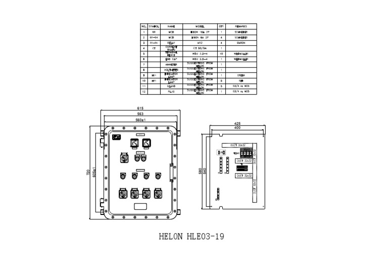 HLE03-19 Lighting Panel | PDF