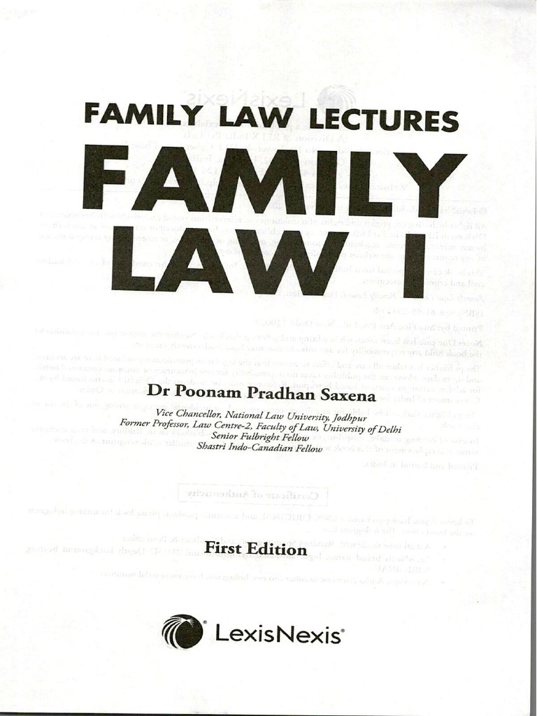 Family Law - I | PDF