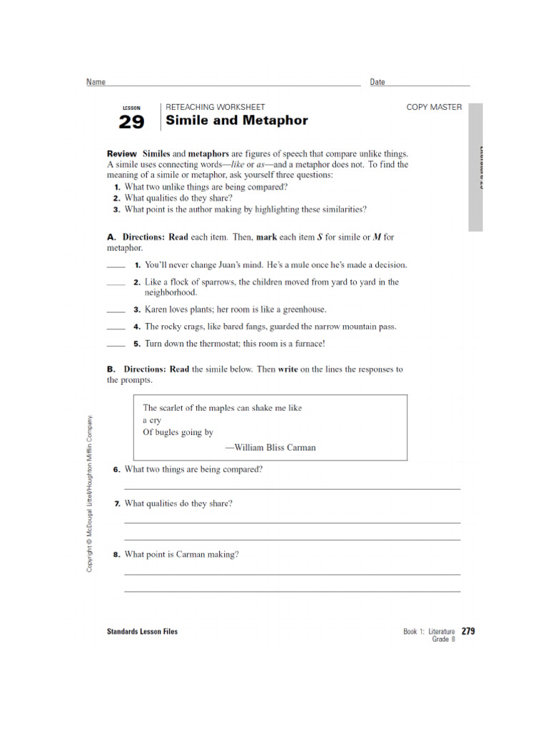 8th Grade ELA - Day 1 - Ms. Lora | PDF