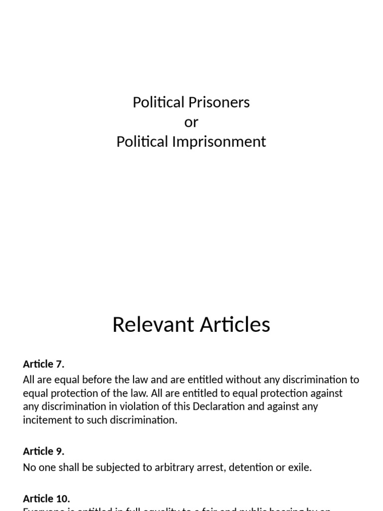 Political Prisoners | PDF | Amnesty International | Conscientious Objector