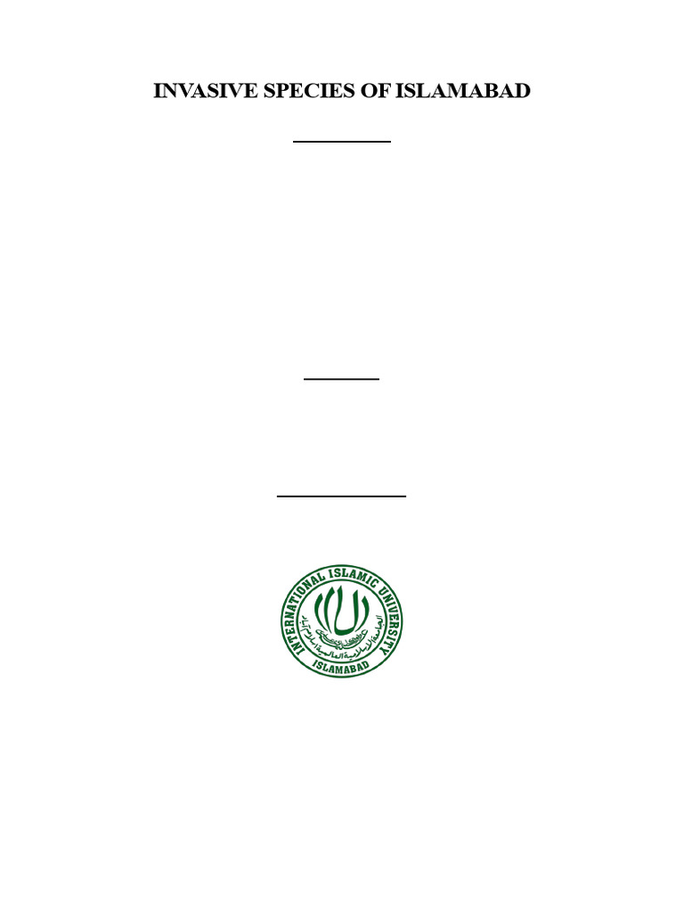 Report TTT TTTTT TTTTT TTTTT | PDF | Invasive Species | Biodiversity