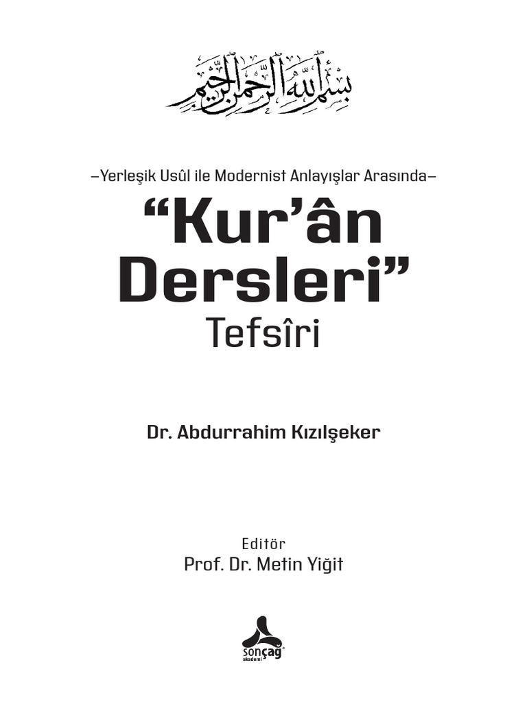 Yerle-ik Usul Ile Modernist Anlay--lar Aras-nda KUR an DERSLER- TEFS-R ...