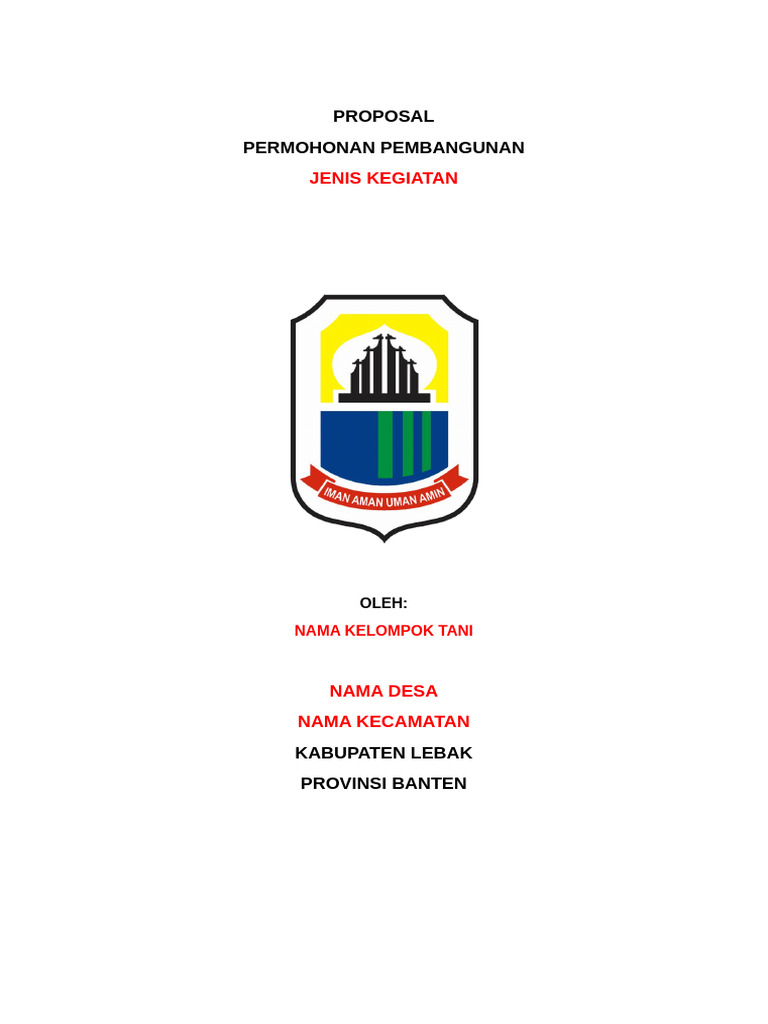 Format Proposal Dak Fisik 2024 | PDF