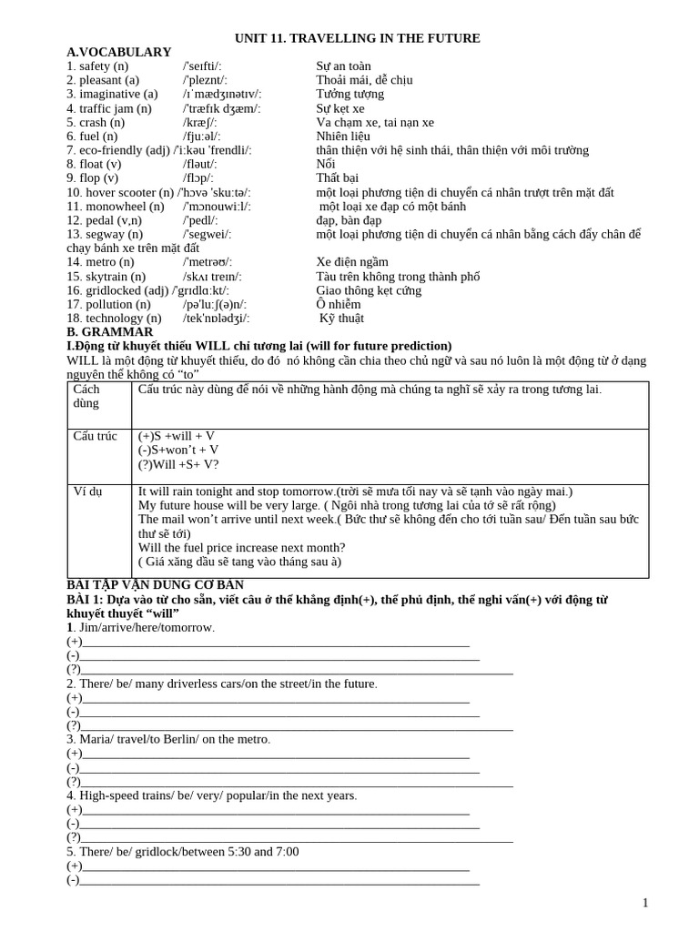 Grade 7 - Unit 11 | PDF