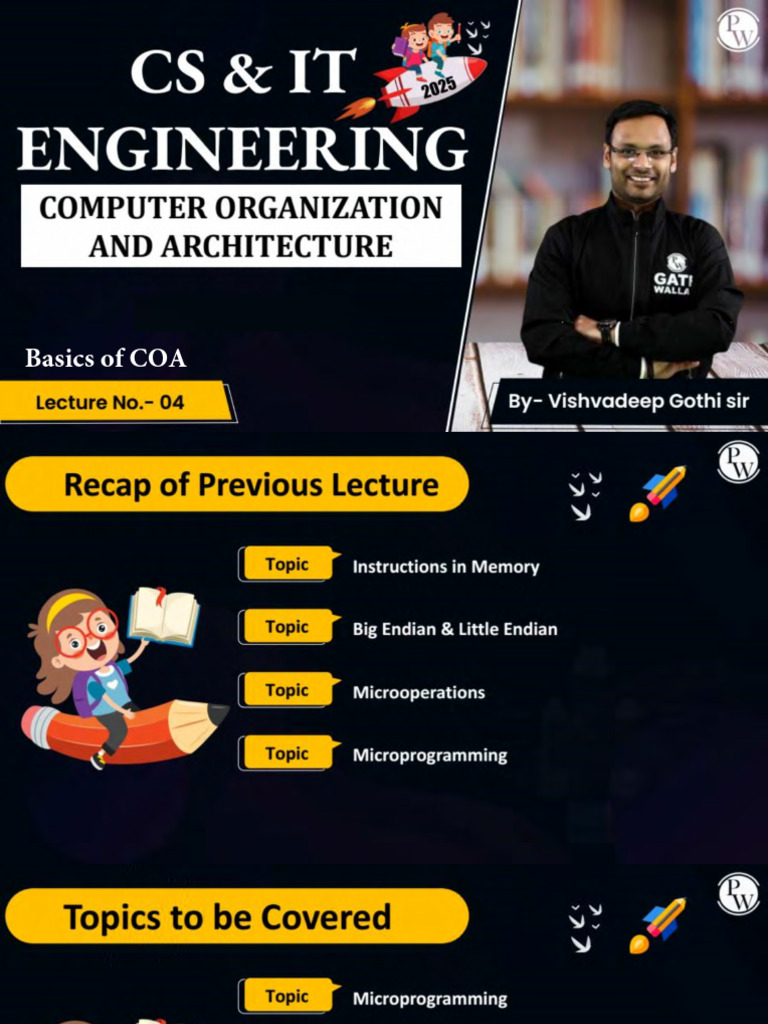 Lec-4 Basics of COA | PDF