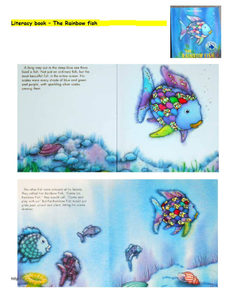 Literacy WK 6 The Rainbow Fish Book | PDF