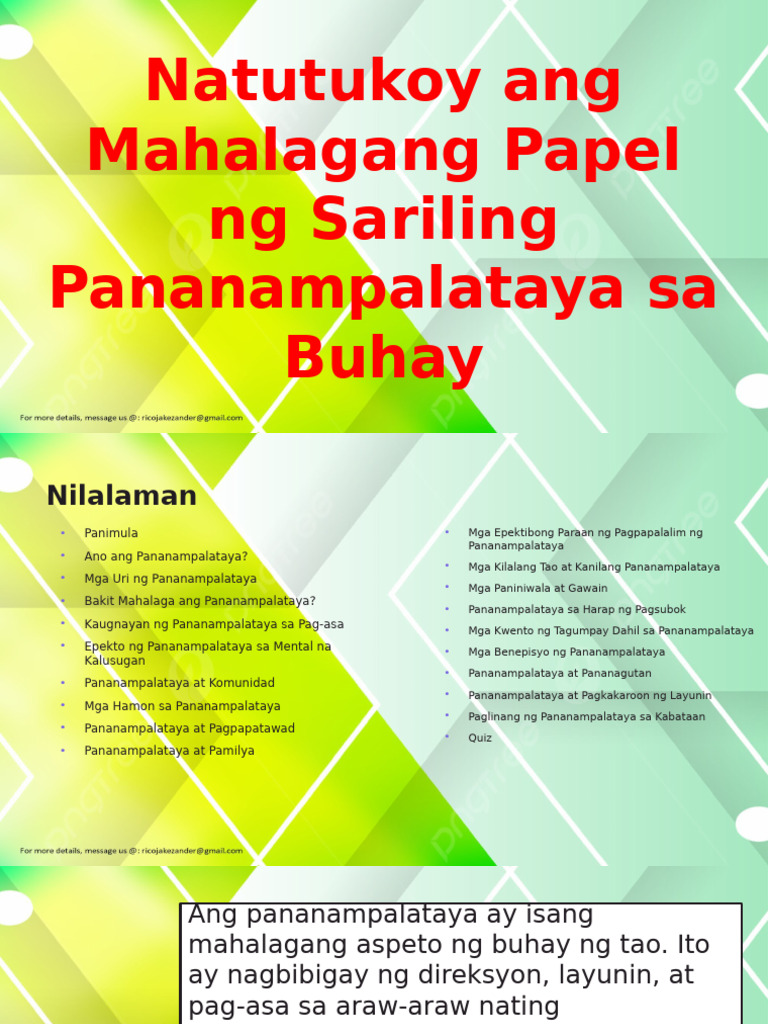 GMRC 7 Q1 4A Natutukoy Ang Mahalagang Papel NG Sariling Pananampalataya ...