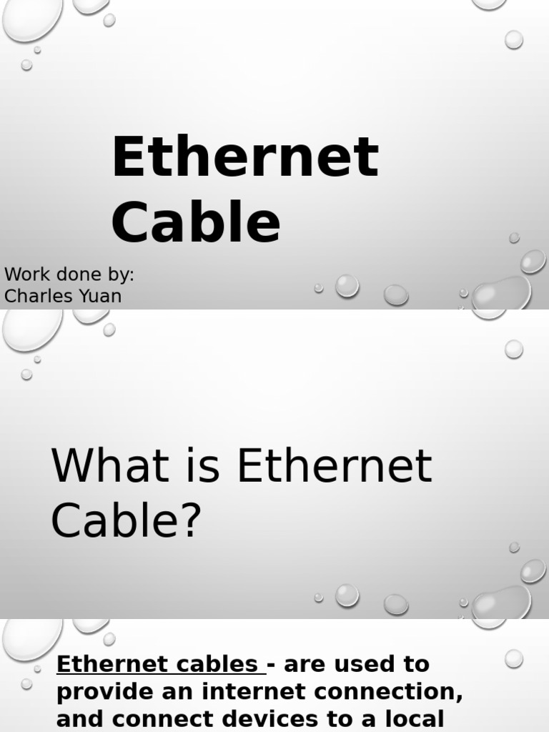 Ethernet Cable | PDF | Ethernet | Computer Network