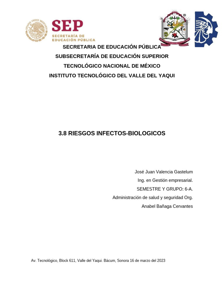 INFECTO BIOLOGICO | PDF | Infección | Patógeno
