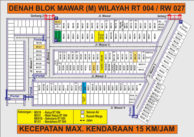 Denah Wil. RT 04 - RW 27 | PDF