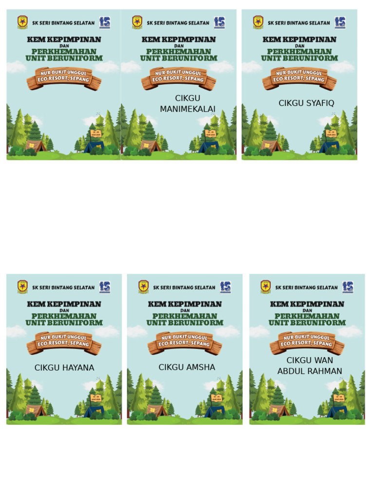 Tagging Nama Ub (Cikgu) | PDF