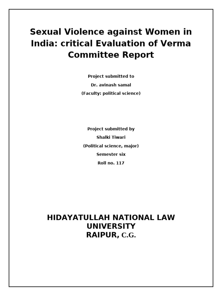 Political science | PDF | Rape | Crimes