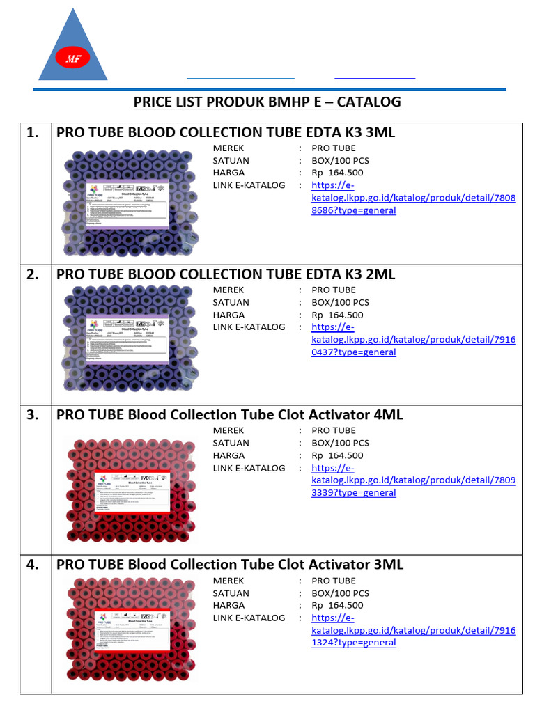 Midif Farma Price List E-Catalog | PDF | Histology | Scientific Techniques