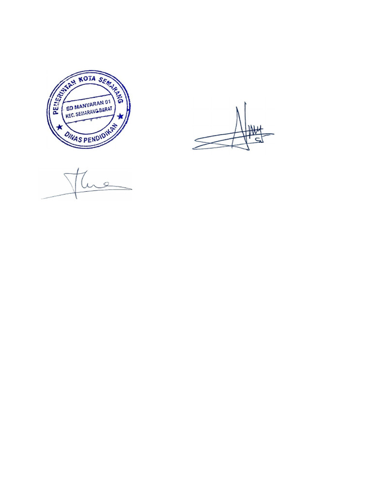 TTD KS, Guru Kelas II, dan Stempel | PDF