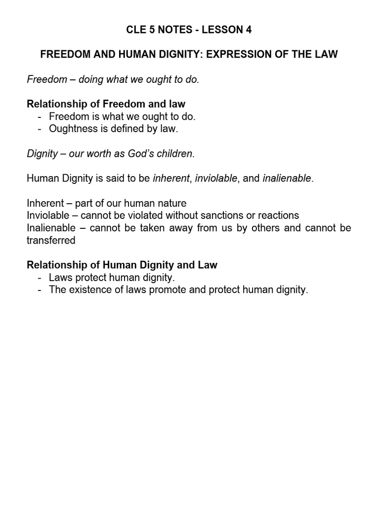 CLE Lesson 4 | PDF