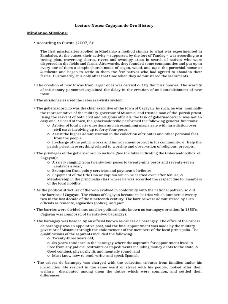 Lecture Notes CDO (Historical Timeline CDO) | PDF