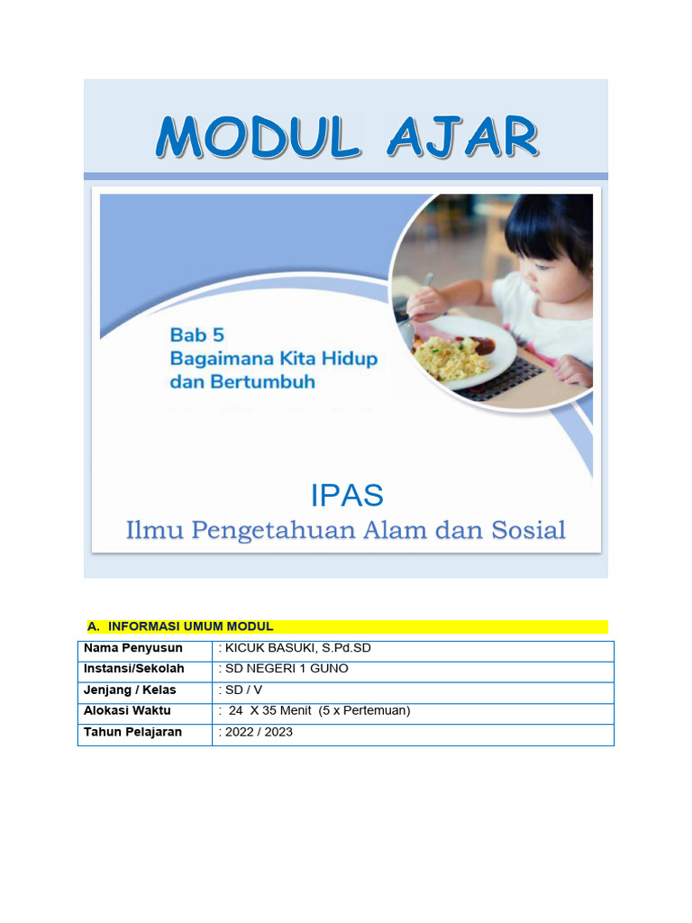 BAB 5 - MA IPAS Kls 5 (datadikdasmen.com) | PDF