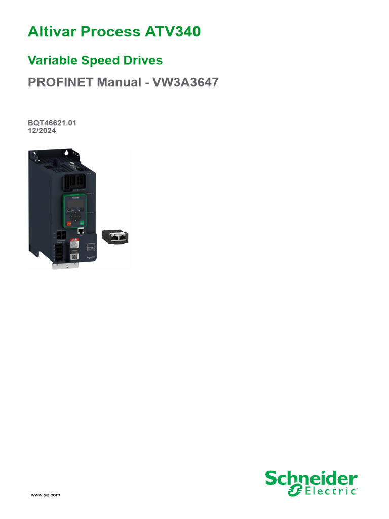 ATV340 PROFINET VW3A3647 Manual EN BQT46621 01 | PDF | Switch ...