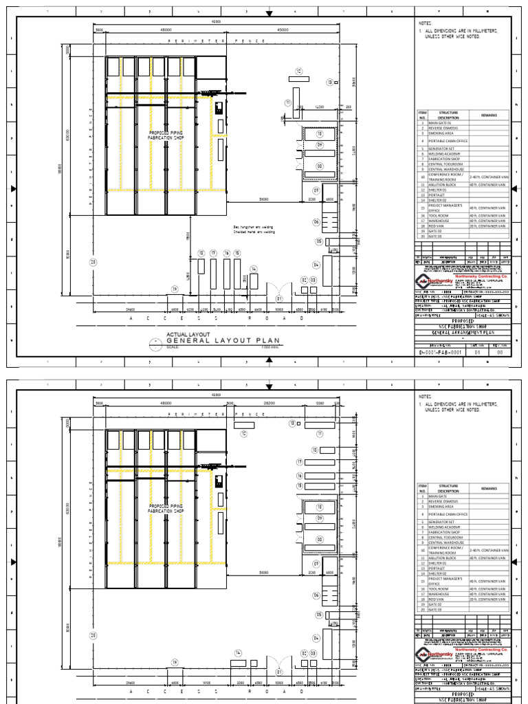 General Layout Plan Overview | PDF | Welding | Construction