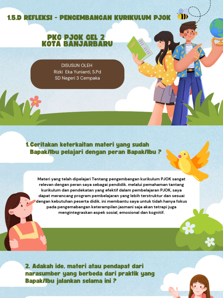 1.5.DE. Refleksi PKG PJOK | PDF
