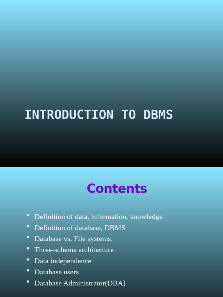 1_1.Introduction database | PDF | Databases | Abstraction (Computer Science)