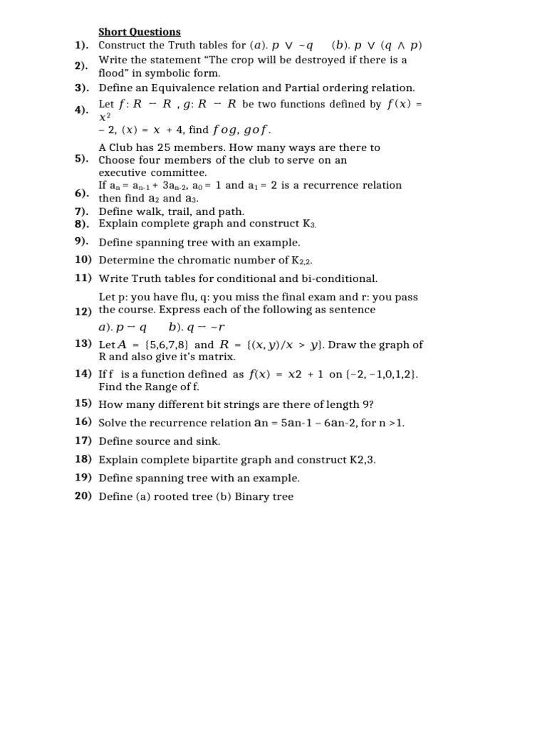 Model QP QUESTIONS | PDF | Mathematics | Mathematical Concepts