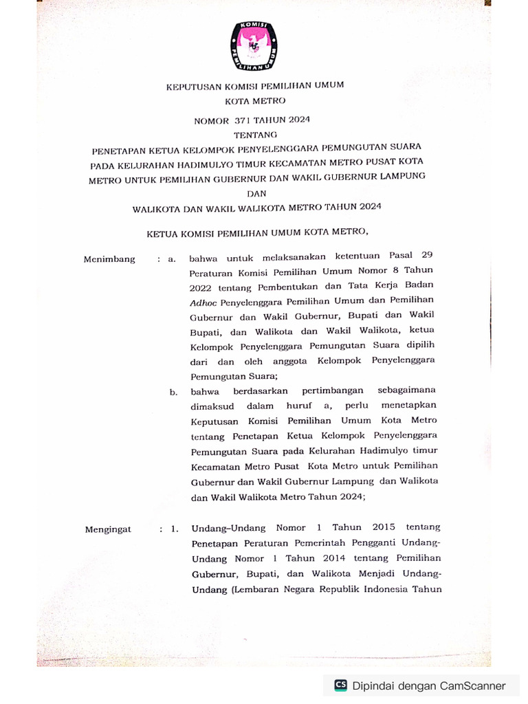 SK Ketua Kpps (2) | PDF