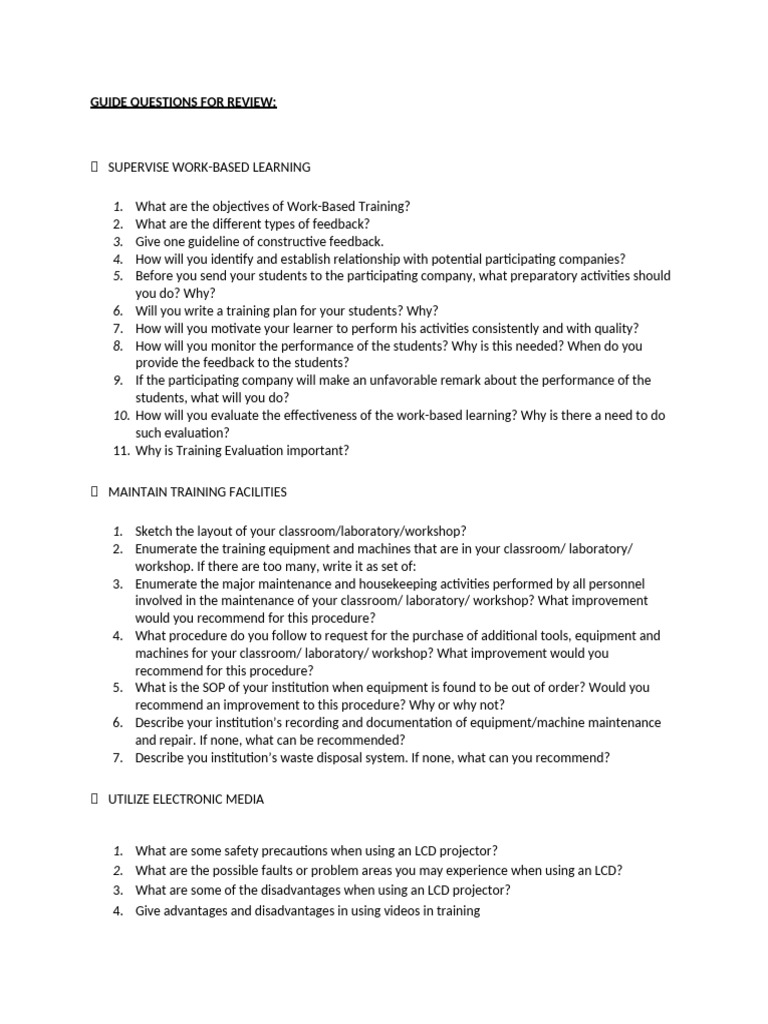 Work-Based Learning Supervision Guide | PDF | Laboratories | Learning