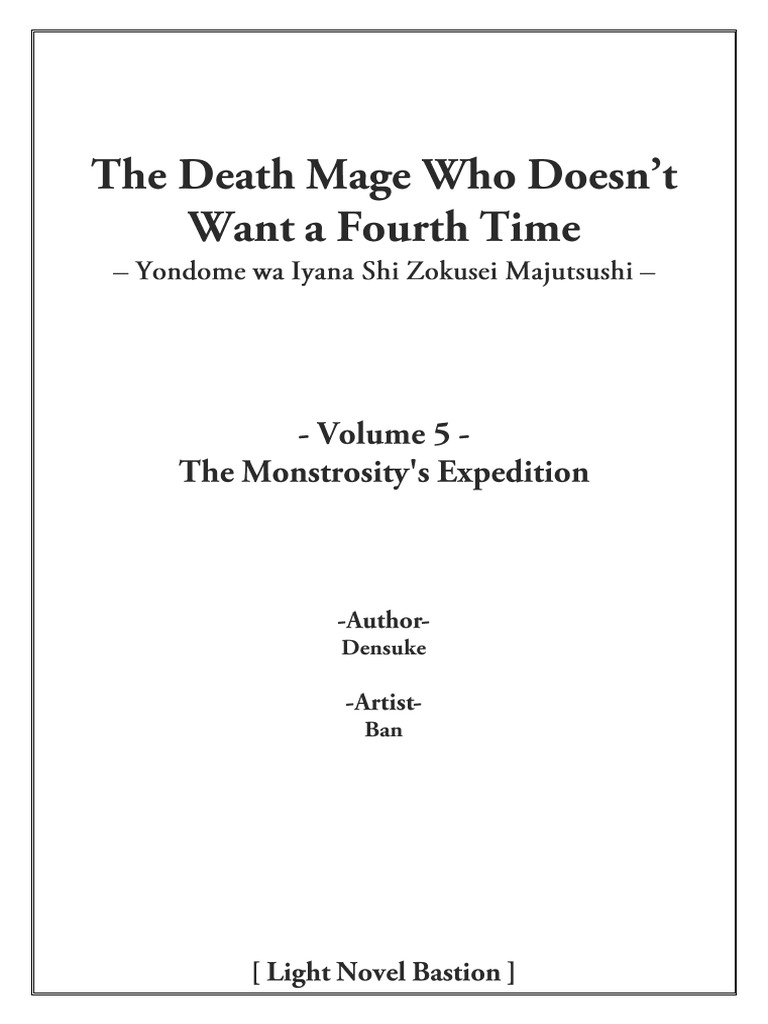 The Death Mage Who Doesnt Want A Fourth Time - 05 | PDF | Dragon | Monsters