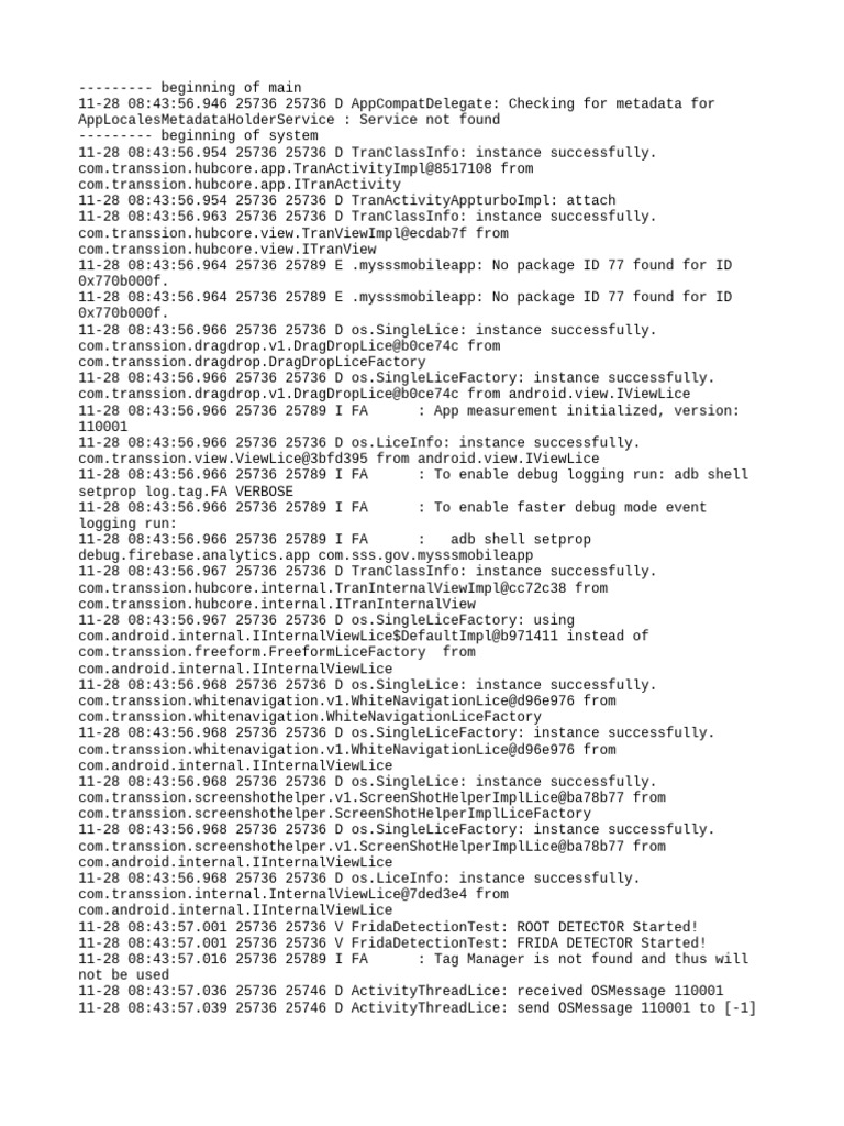 App Log Analysis and Debugging Insights | PDF | Mobile Software ...
