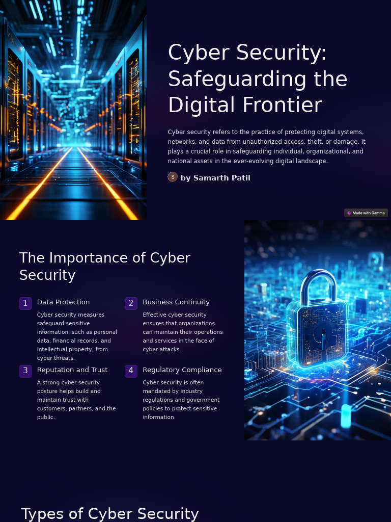 Cyber-Security-Safeguarding-the-Digital-Frontier | PDF | Security | Computer Security