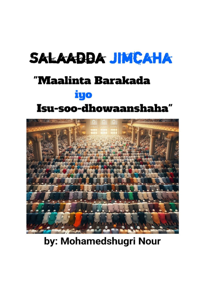 Salaadda Jimcaha | PDF