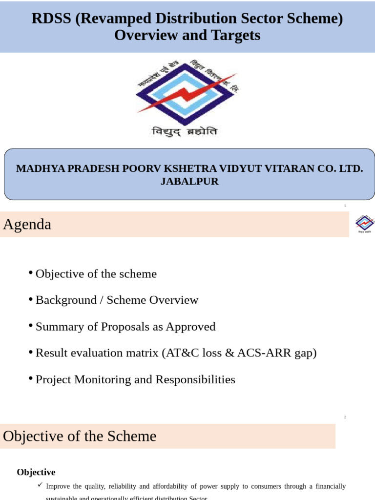 RDSS Presentation For Training | PDF | Electric Power