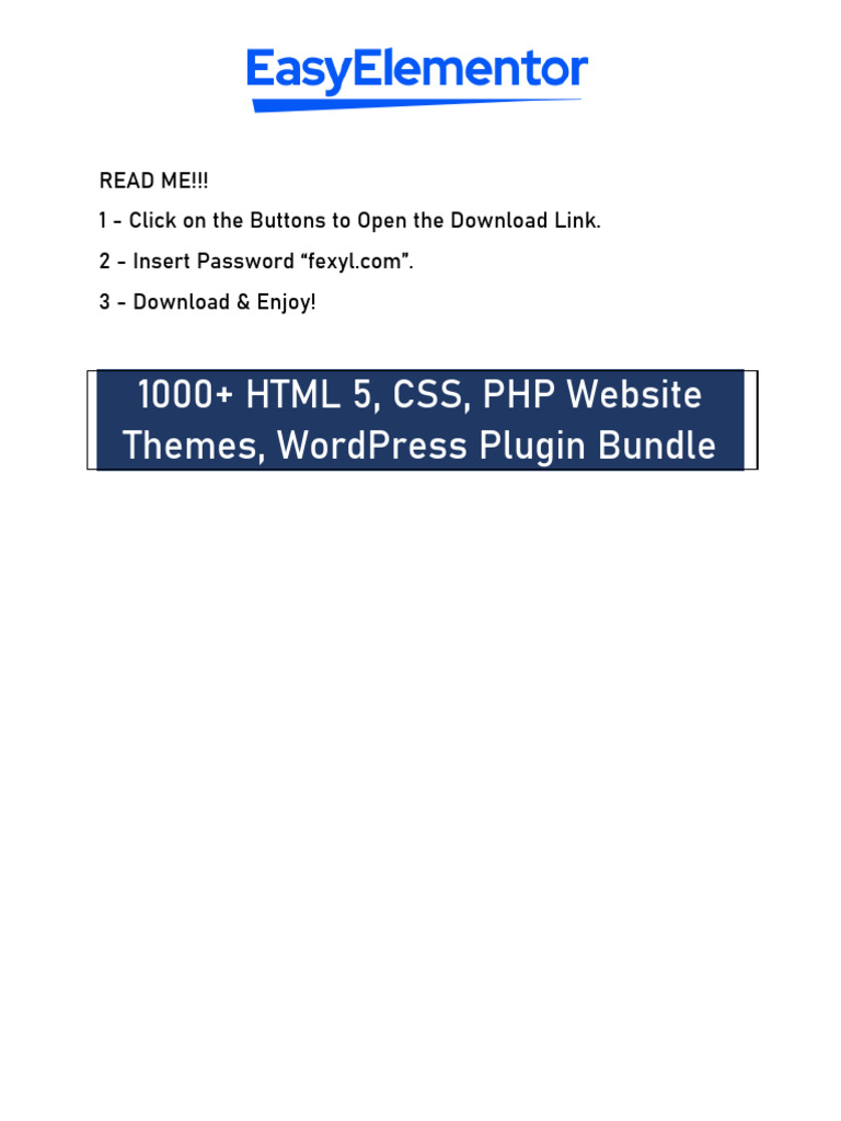 1000+ HTML 5, CSS, PHP Website Themes, WordPress Plugin Bundle | PDF