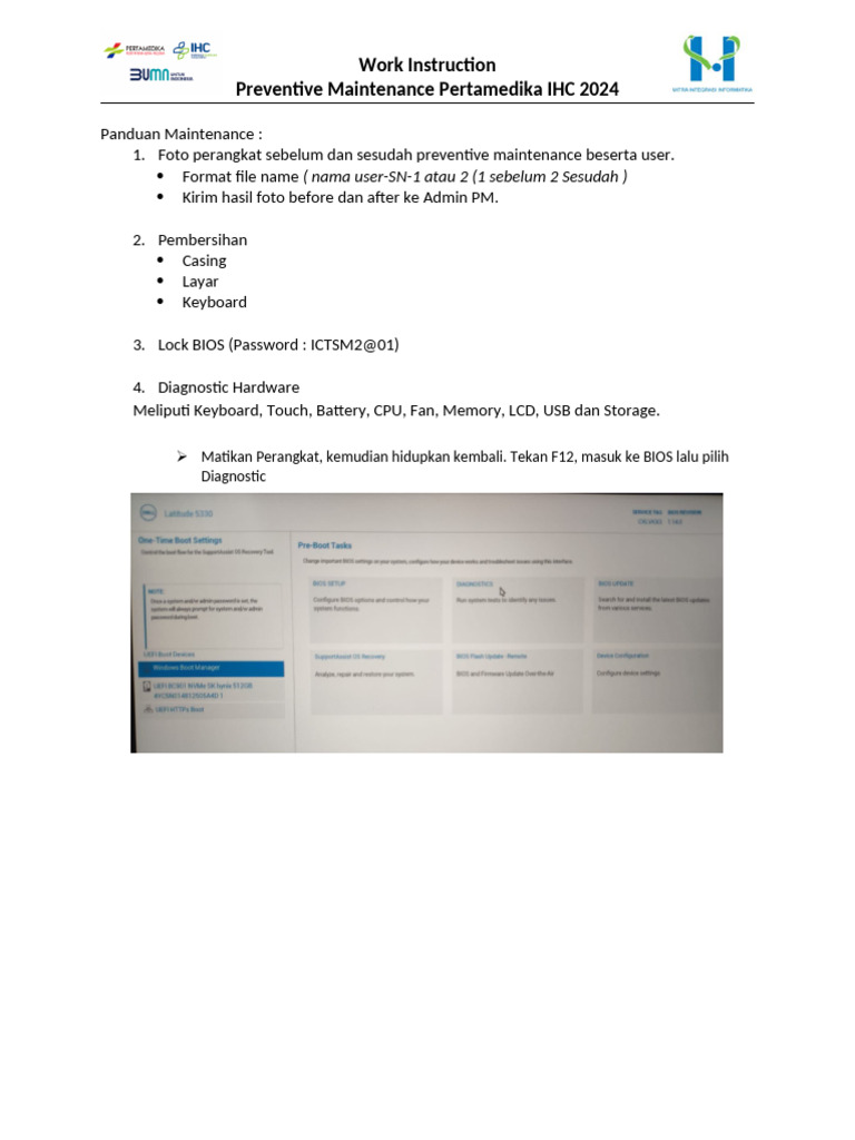 SOP Preventive Maintenance PBM 2024 | PDF