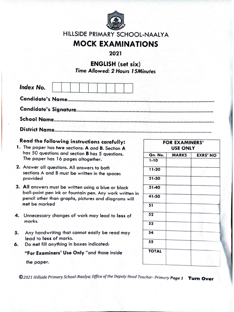 Hillside English Set 6 | PDF