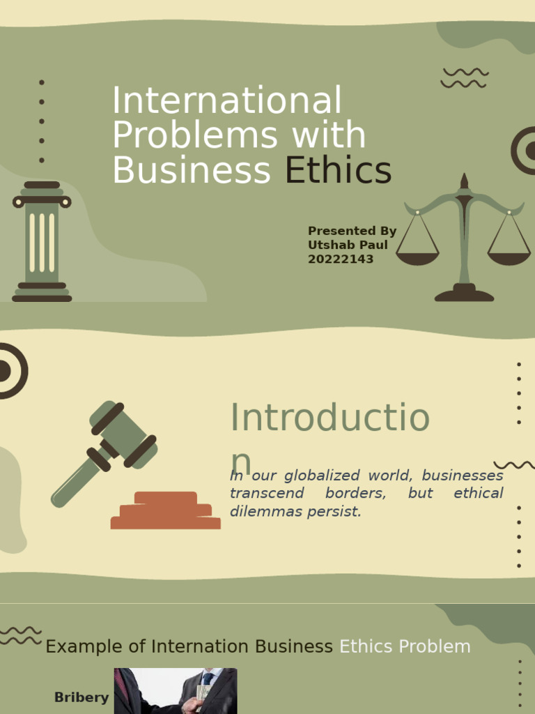 Business Ethics Presentation | PDF